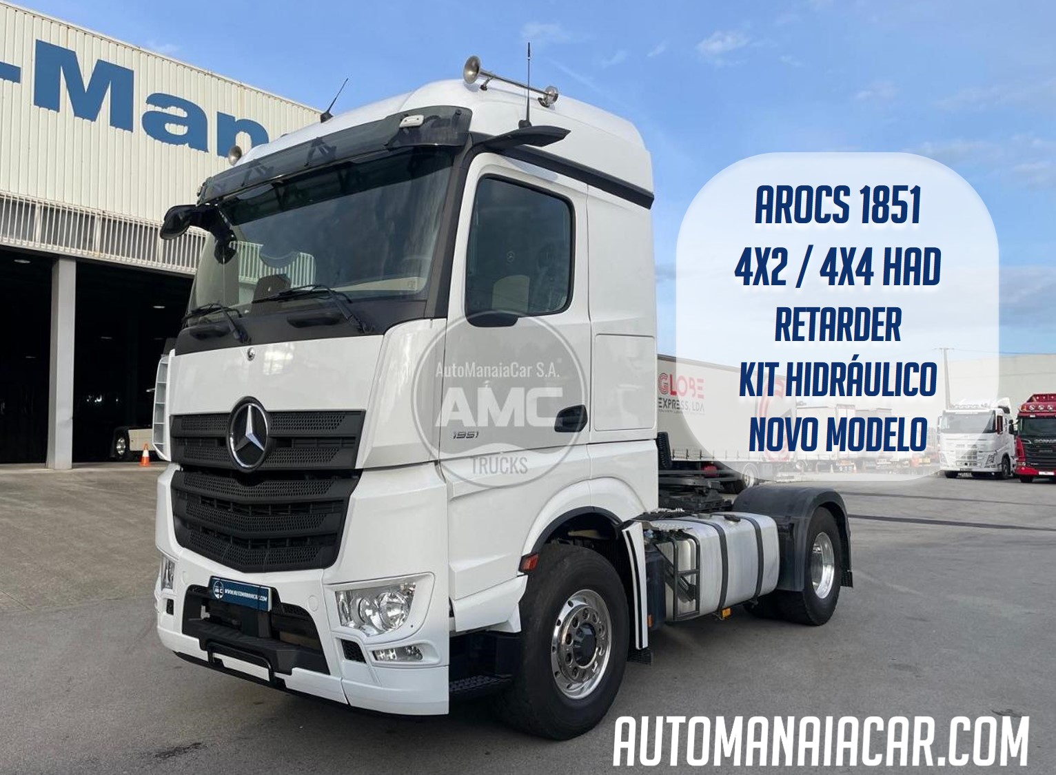 MERCEDES-BENZ AROCS 1851 EURO6 4X2/4X4 HAD 2019 NOVO MODELO ...